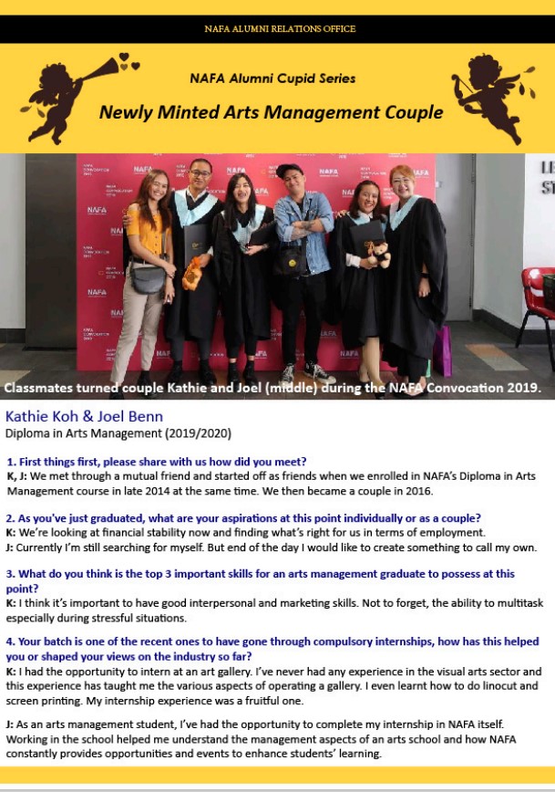 Newly Minted Arts Management Couple | NAFA