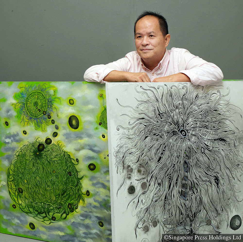 林保德画展 反思生命的内外沟通 (Lim Poh Teck’s art exhibition is a reflection of life ...